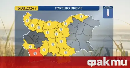 Времето днес, прогноза за петък, 16 август: Слънчево и опасно горещо ᐉ Новини от Fakti.bg ...